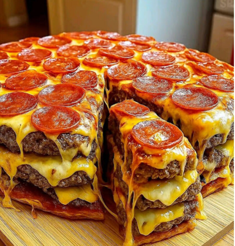 Ultimate Double Cheeseburger Pizza Stack – Easy recipes